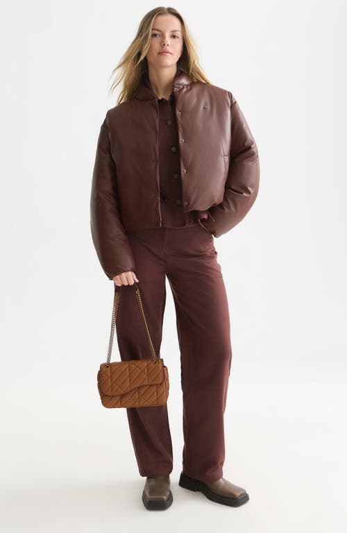 SCOTCH & SODA Scotch & Soda Faux Leather Puffer Jacket